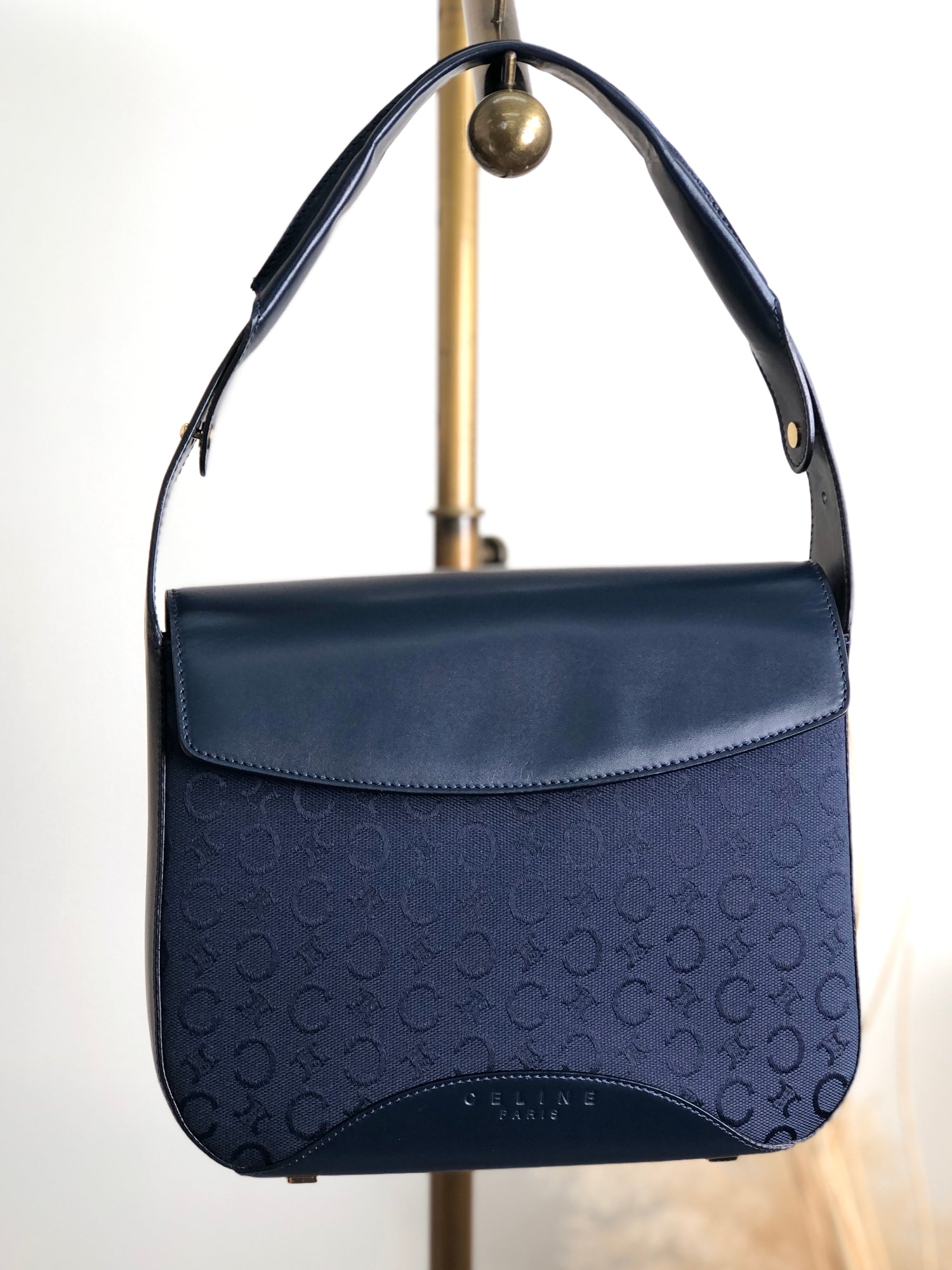 CELINE Shoulder bag Navy Vintage v2iztx – VintageShop solo